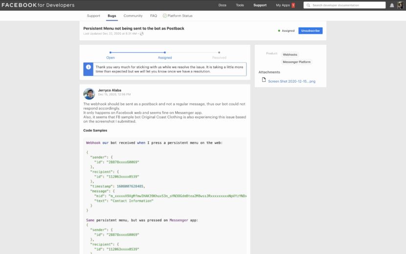 ⚠️ 緊急更新 – 新版本的桌面版 Messenger bugs對聊天機器人的影響 - Botsnova
